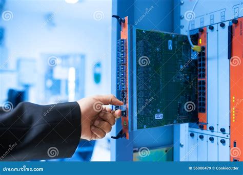 Fix Network Switch In Data Center Room Stock Image Image Of Technology Telephone 56000479