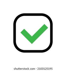Checkbox Icon Rounded Corners Vector Stock Vector Royalty Free 2103125195 Shutterstock