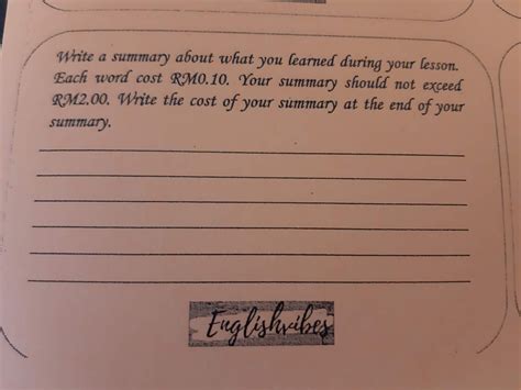 ENGLISH VIBES Ready To Print Exit Cards