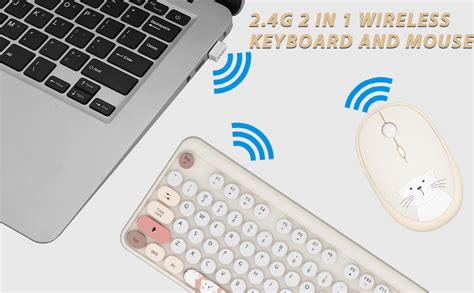 Wireless Keyboard And Mouse Kootop Cute Keyboard And Mouse 2 4g Wireless Colorful