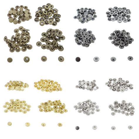 Mm Brass S Spring Press Studs Popper Snap Fasteners Buttons Sets For DIY Doll Clothes Choice Of