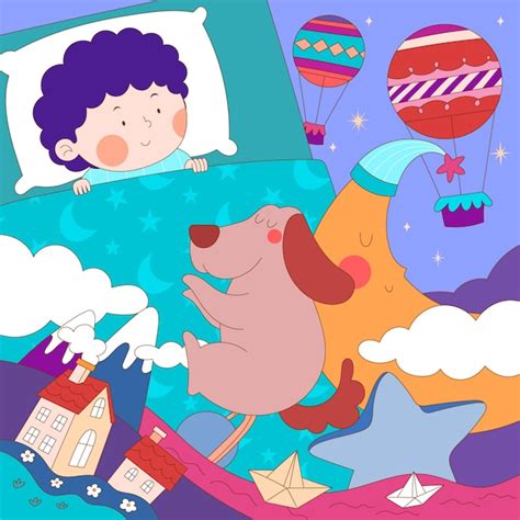 Free Vector Hand Drawn Bedtime Stories Illustration