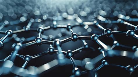A 3d Rendering Of A Graphene Lattice Emphasizing Its Strong Interconnected Structure Premium