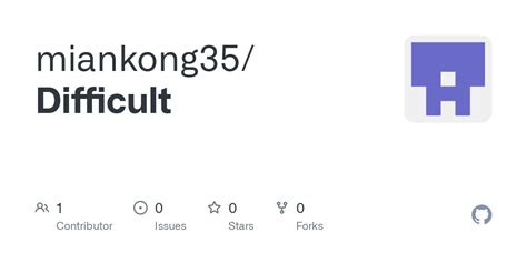 Github Miankong35difficult
