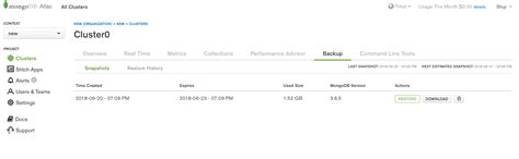 Mongodb Atlas の Cloud Provider Snapshots を使ってみた Developersio