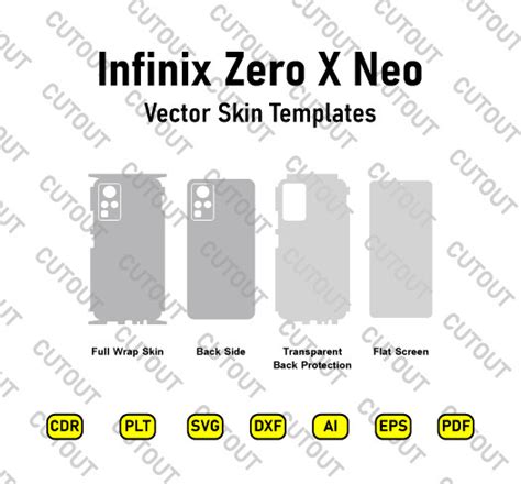 Infinix Zero X Neo Vector Skin Cut Files