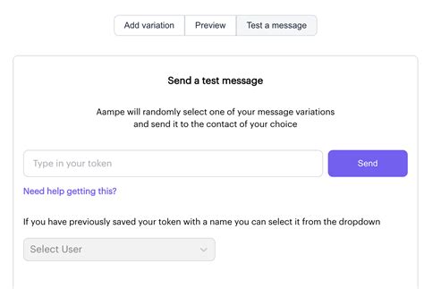 Sending A Test Message Sending A Test Message