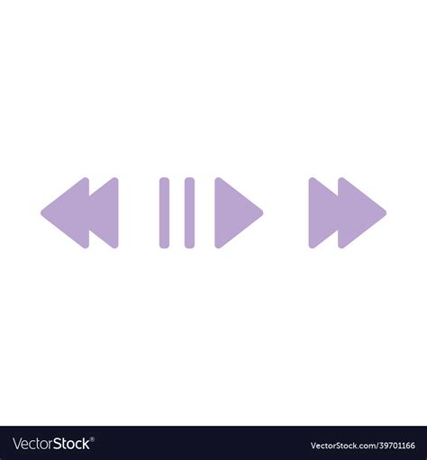 Video Play Pause Buttons Royalty Free Vector Image