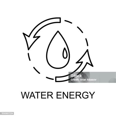 물 에너지 개요 아이콘입니다 모바일 개념 및 웹 응용 프로그램에 대 한 이름으로 환경 보호 아이콘의 요소입니다 웹 및 모바일 선 물 에너지 아이콘을 사용할 수 있습니다 0