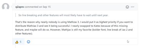 Blocked Until Mid 2023 Maybe Switch To Supporting Mathjax V4 Instead Of Katex Mathjax V2