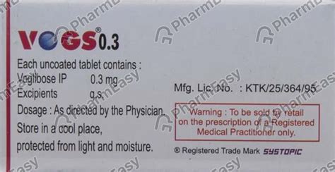 Vogs 03 Mg Tablet 10 Uses Side Effects Price Dosage