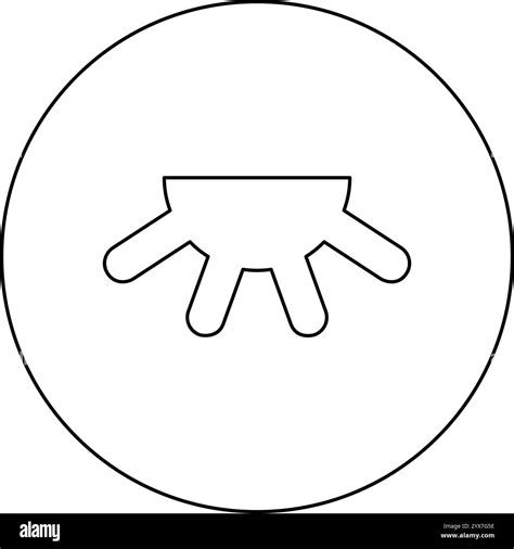 Cows Udder Icon In Circle Round Black Color Vector Illustration Image