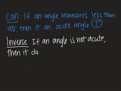 Solved Write The Converse Inverse And Contrapositive Of Each Conditional Statement Determine