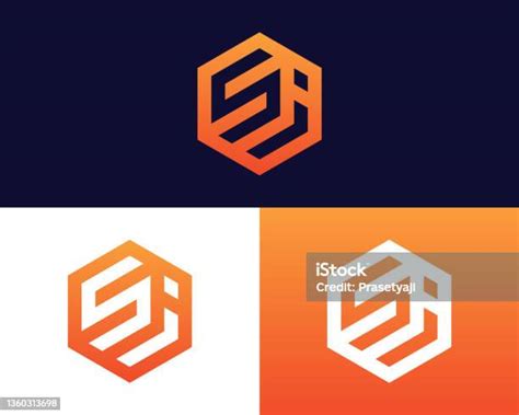 레터 S J 로고 디자인 크리에이티브 미니멀 한 흑백 모노그램 기호 유니버설 우아한 벡터 엠블럼 프리미엄 비즈니스 로고 타입 회사 Id를 위한 그래픽 알파벳 기호 로고에