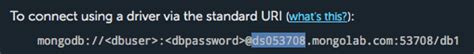 Mongodb Connect With Mongohub To Mongolab Stack Overflow