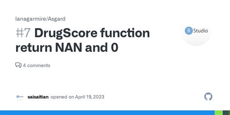 drugscore function return nan and 0 · issue 7 · lanagarmire asgard · github