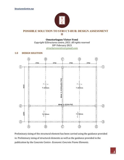Possible Solution Structhubdesign Assessment Pdf