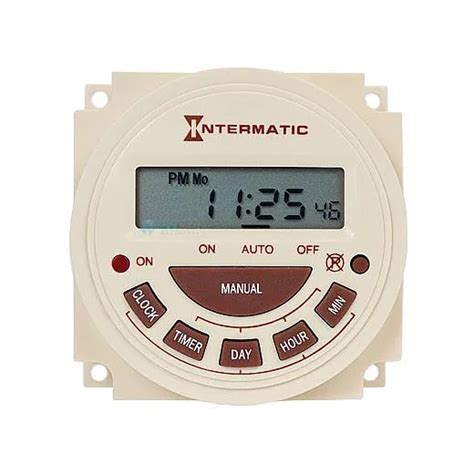 Intermatic Pb300 Series 7 Day Electronic Panel Mount Timer Spst 240v Pb374e