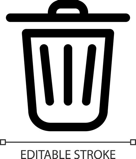 Delete White Linear Ui Icon Erase Digital File Multimedia Player Control Gui Ux Design