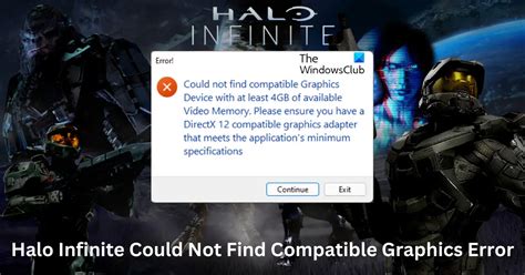 Halo Infinite Could Not Find Compatible Graphics Device Thewindowsclub