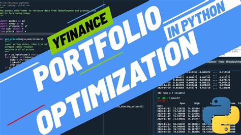 Portfolio Optimization In Python Using The Program YouTube