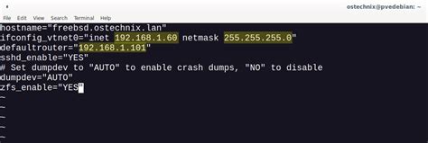 set static ip address and dns on freebsd ostechnix