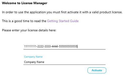 Configuring Your License Key