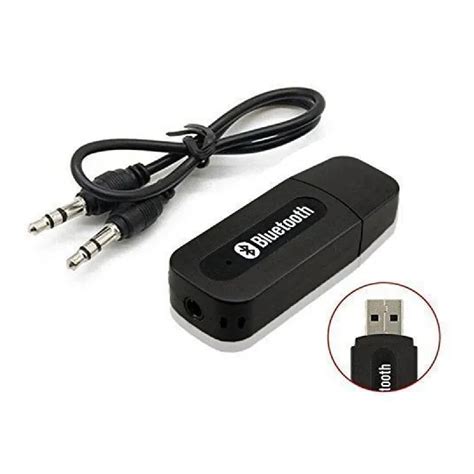 Usb Wireless Bluetooth 3 5mm Jack Stereo Music Receiver Adapter Black