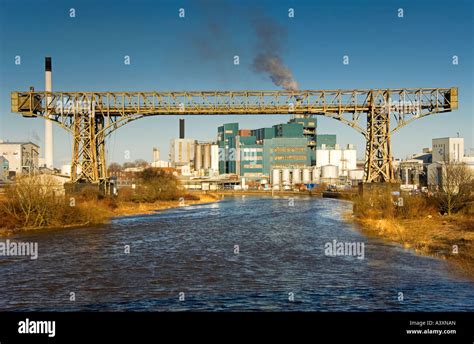 The Warrington Transporter Bridge Or Bank Quay Transporter Bridge And
