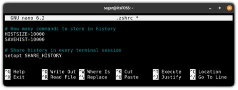 Using Command History In Zsh