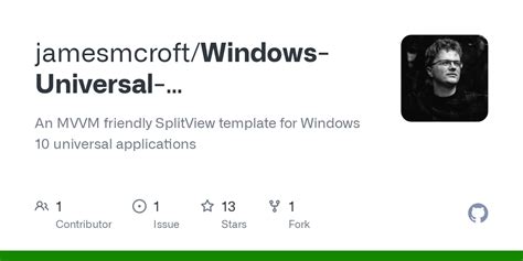 Github Jamesmcroftwindows Universal Splitviewtemplate An Mvvm Friendly Splitview Template