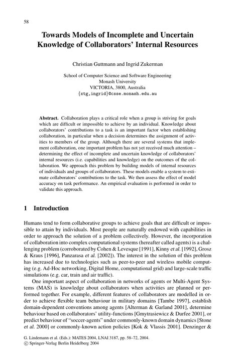 Pdf Towards Models Of Incomplete And Uncertain Knowledge Of
