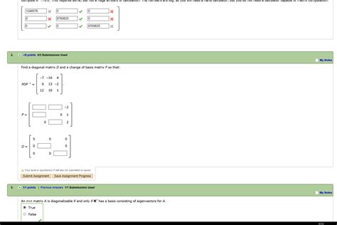 Solved Find A Diagonal Matrix D And A Change Of Basis Chegg Com