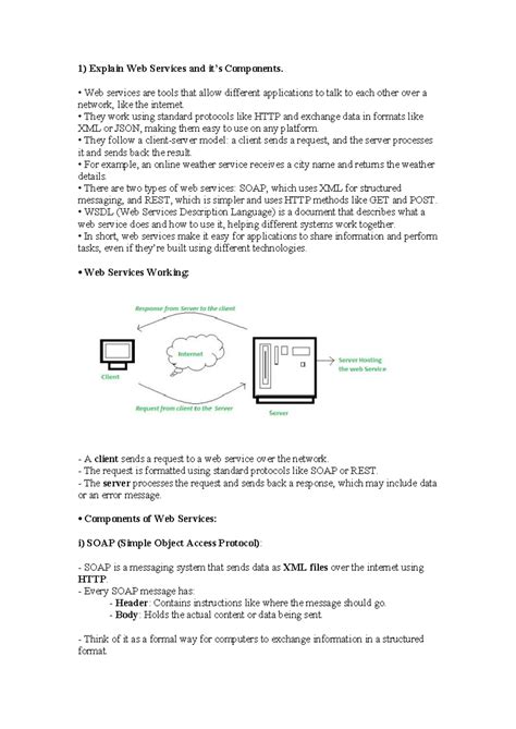 Cs101 Web Services Distributed Computing And Wsdl Architecture Notes