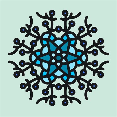 Premium Vector Snowflake Shape