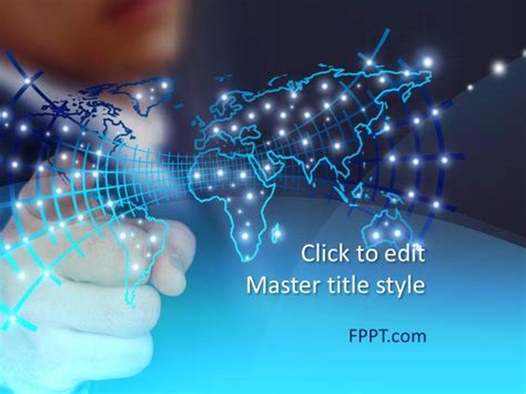 Free Technology Network Powerpoint Template Free Powerpoint Templates