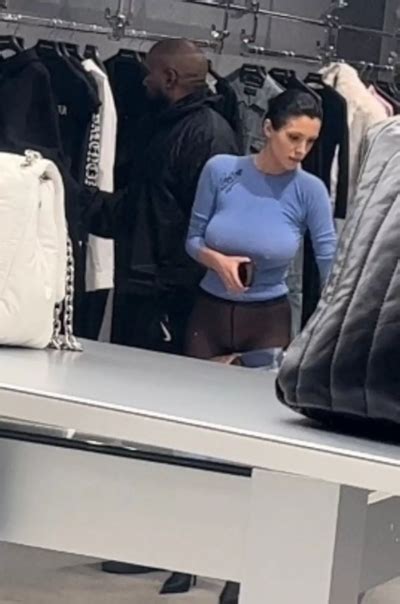 Bianca Censori Ditches Underwear In See Through Outfit To Follow Kanye