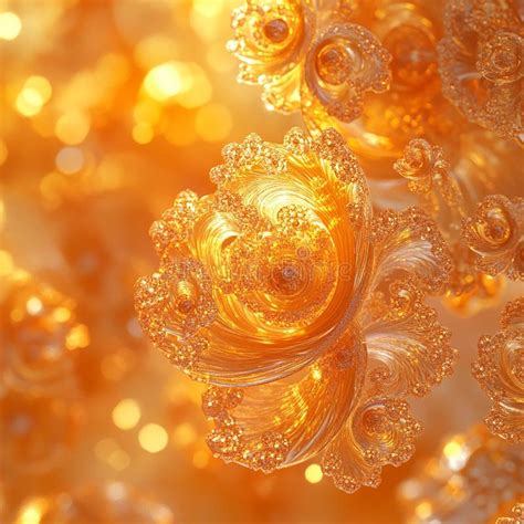 Golden Swirls Of Abstract Digital Artistry Stock Illustration Illustration Of Inspiration