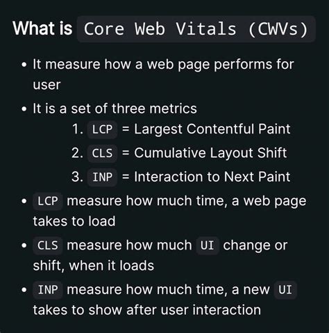 Anurag Affection On Linkedin What Is Core Web Vitals Cwvs 🔹it