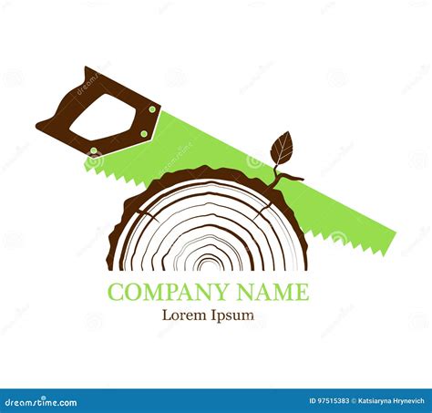 Cross Section Of The Trunk With Tree Rings Vector Logo Rings Of Tree Growth Section Of The