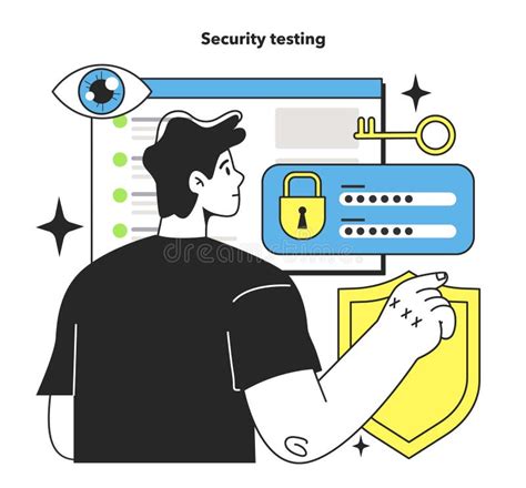 Security Testing Technique Software Testing Methodology Stock Vector