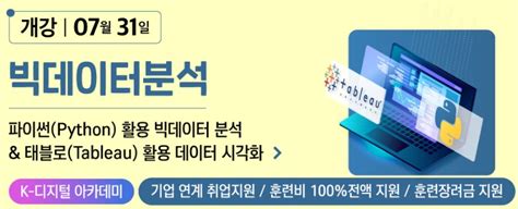 파이썬python 활용 빅데이터 분석 And 태블로tableau 활용 데이터 시각화 요즘것들