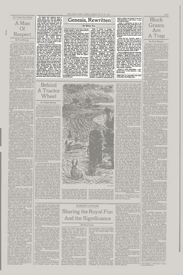 Opinion Genesis Rewritten The New York Times