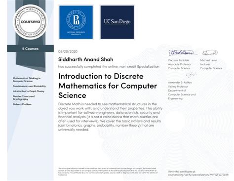 I Completed This Specialization About 2 Months Ago Which Consists Of 5