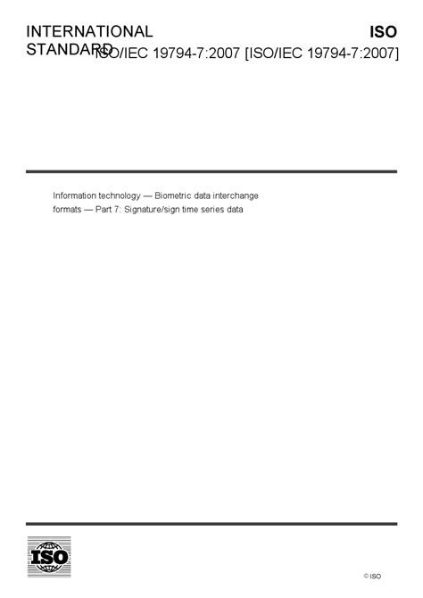 ISO IEC 19794 7 2007