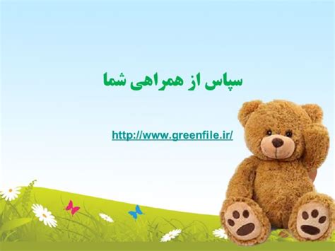 قالب پاورپوینت کودکانه خرس کوچولو در چمنزار فروشگاه دانلود قالب پاورپوینت ، دانلود رایگان فایل