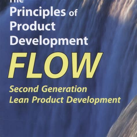 The Principles Of Product Development Flow By Donald G Reinertsen Pangobooks