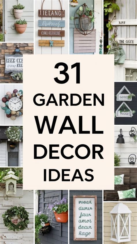 31 Garden Wall Decor Ideas Youll Want To Try Asap Garden Wall Decor Patio Wall Decor