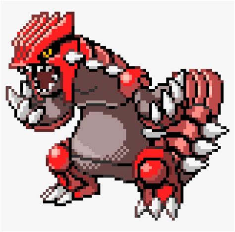 Groudon Groudon Pixel Art Transparent Png X Free Download On Nicepng
