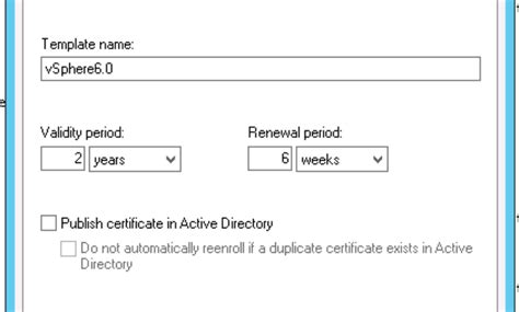 Creating A Vsphere Certificate Template In Active Directory Blah With Active Directory
